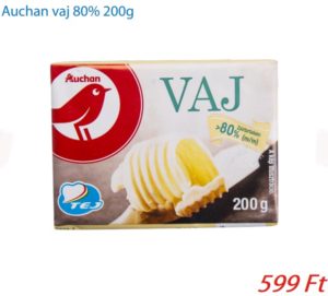 Az Auchan is levitte a vaj árát