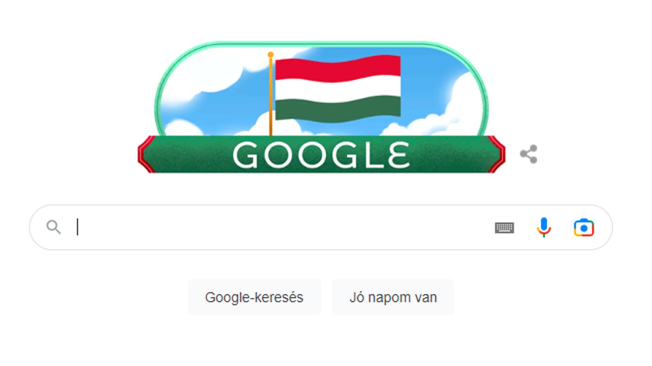 Magyar zászló a Google Doodle-ban