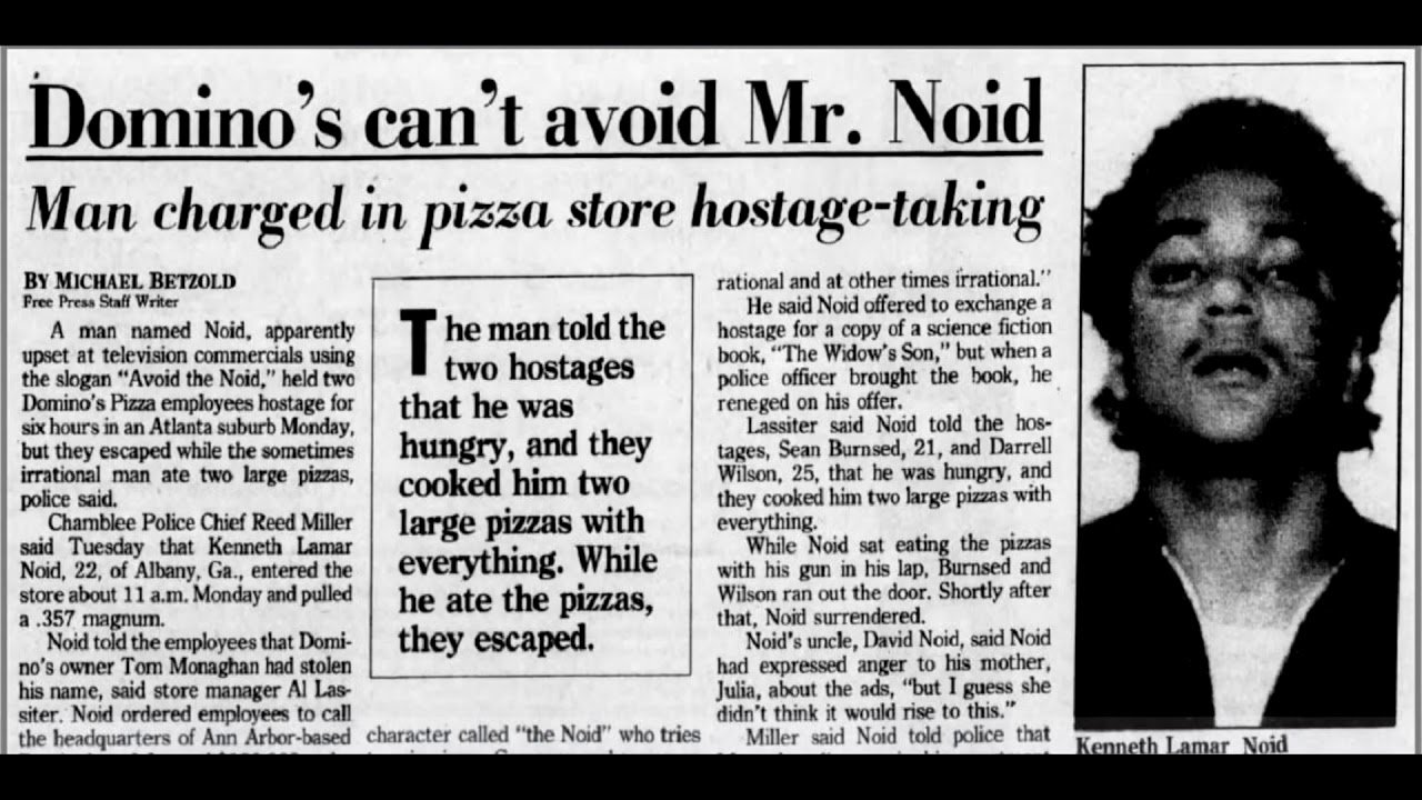 Noid, la mascota de la cadena de pizzerías Domino's