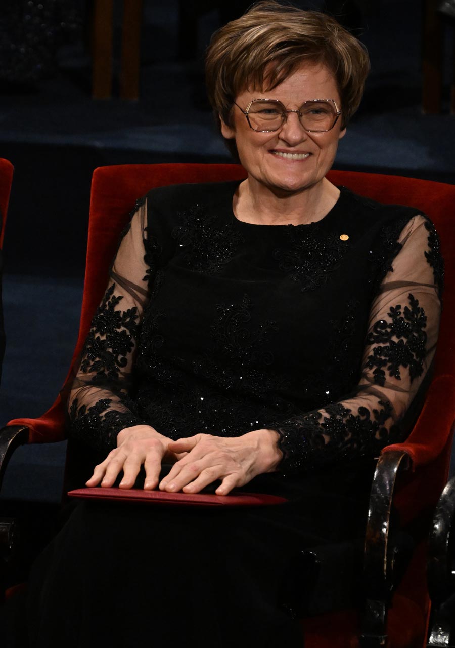 Karikó Katalin ruhája a Nodel-díj átádásán