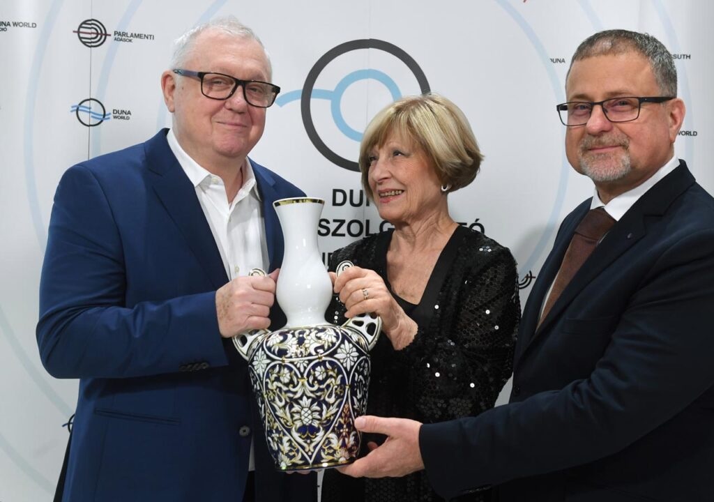 Közmédia díjátadón Kudlik Júlia