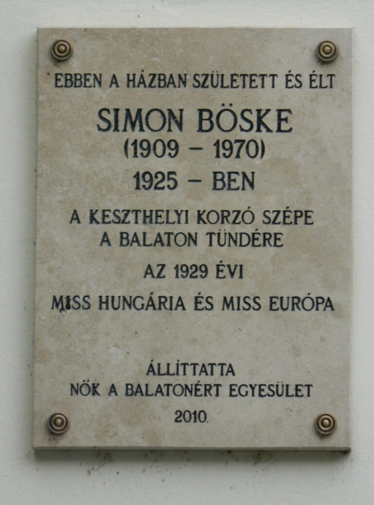 Simon Böske, az első magyar szépségkirálynő