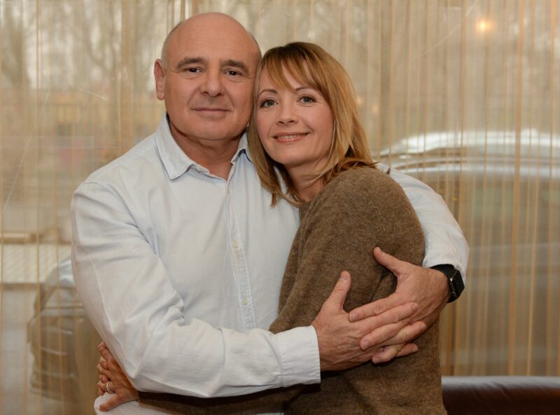 Rónai Egon a feleségével 13 éve és most